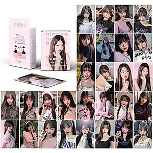 PYAJUU JangWonyoung Laser Photo Cards 50pcs IVE Jang Wonyoung Laser Photocard KPOP IVE Wonyoung LOMO Cards WONYOUNG post cards Gift for Fans