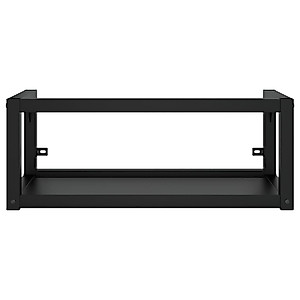 YELWHI Wall-Mounted Bathroom Washbasin Frame Black 31.1" x 15" x 12.2" Iron,WallMounted Bathroom Washbasin Frame: Amplify Storage, Enhance Bathroom Decor Bath Vanities, Bathroom Improvement