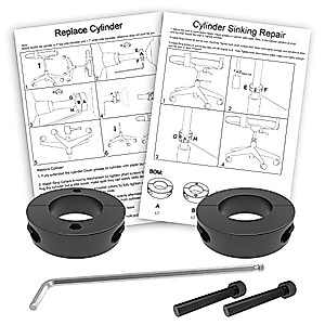 MySit Gas Lift Cylinder Removal Tools 28mm/1.1-Inch, Removal Tools Sets for Replace Office Chair Cylinder, Fix Sinking Office Chair Stainless Steel Chair Saver for Stop Sinking - 2 Pieces