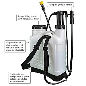 Faithfull FAISPRAY16 SPRAY16 Garden Sprayer, 16 Litre Std, Multi