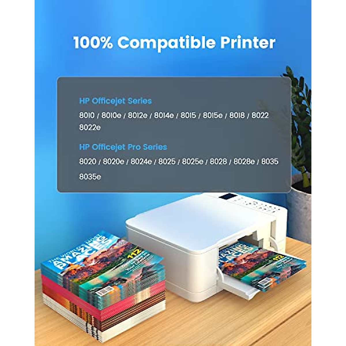 Remanufactured HP 910XL Ink Cartridge Work with HP OfficeJet 8025 8035e 8025 8035 8028 8022 8020 Printer, HP OfficeJet pro 8025e Ink Cartridge