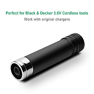 Shentec 2 Pack 3.5Ah 3.6V Replacement Battery Compatible with Black & Decker Versapak Vp100 Vp105 Vp110 Vp142 Vp143 Sears-Craftsman Pivot180 PLR36NC S100 S110 151995-03 387854-00 383900-03, Ni-MH