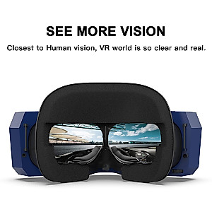 Pimax Vision 8K X VR Headset with Dual Native 4K CLPL Displays, 200 Degrees FOV, Fast-Switched Gaming RGB Pixel Matrix Panels for PC VR Steam Games Videos, USB Powered, KDMAS