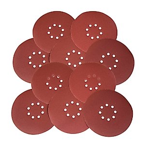 WEN 6369SP120 120-Grit Hook and Loop 9-Inch Drywall Sander Sandpaper, 10-Pack