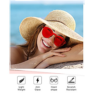 Xuhal 50 Pairs Colored Sunglasses Rimless Round Party Sunglasses Frameless Colored Glasses Transparent Candy Color Tinted Eyewear for Women Men Girls Adults