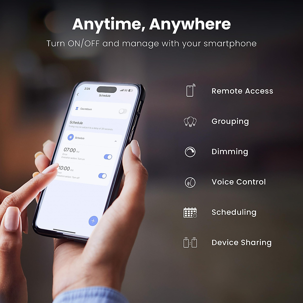 Feit Electric CAM/WM/WiFi/BAT 1080p HD Outdoor Battery Powered WiFi Smart Home Security Camera with Night Vision, 2-Way Audio, White