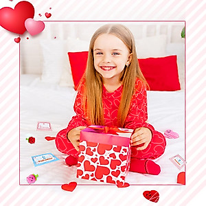 RGM CREATIONS Valentines Day Gifts for Kids Classroom - 48 Mochi Squishy Fidget Toys with 24 Adorable Valentine's Day Cards - Perfect for Classroom Exchanges and Party Favors