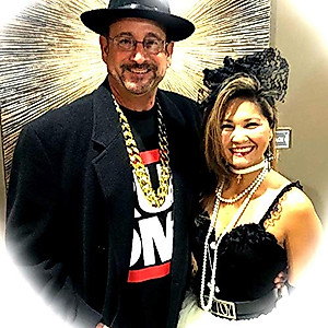 TUOKAY 1920s Pearls Beads Necklace for Women Pearls Strands, Fashion Imitation Faux Pearls Long Necklace Vintage Costume Jewelry Necklace 55 in. Diameter of Pearl 0.32 in. (Ivory)