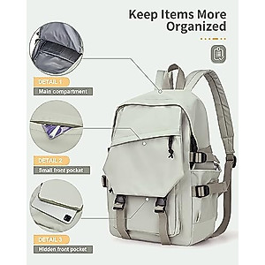 Laptop Backpack For Women Men 14 Inch Waterproof College Backpack With Laptop Compartment Aesthetic Backpack Small Backpack Purse For Women Anti Theft Cute Backpack Rucksack Lightweight Work Backpack