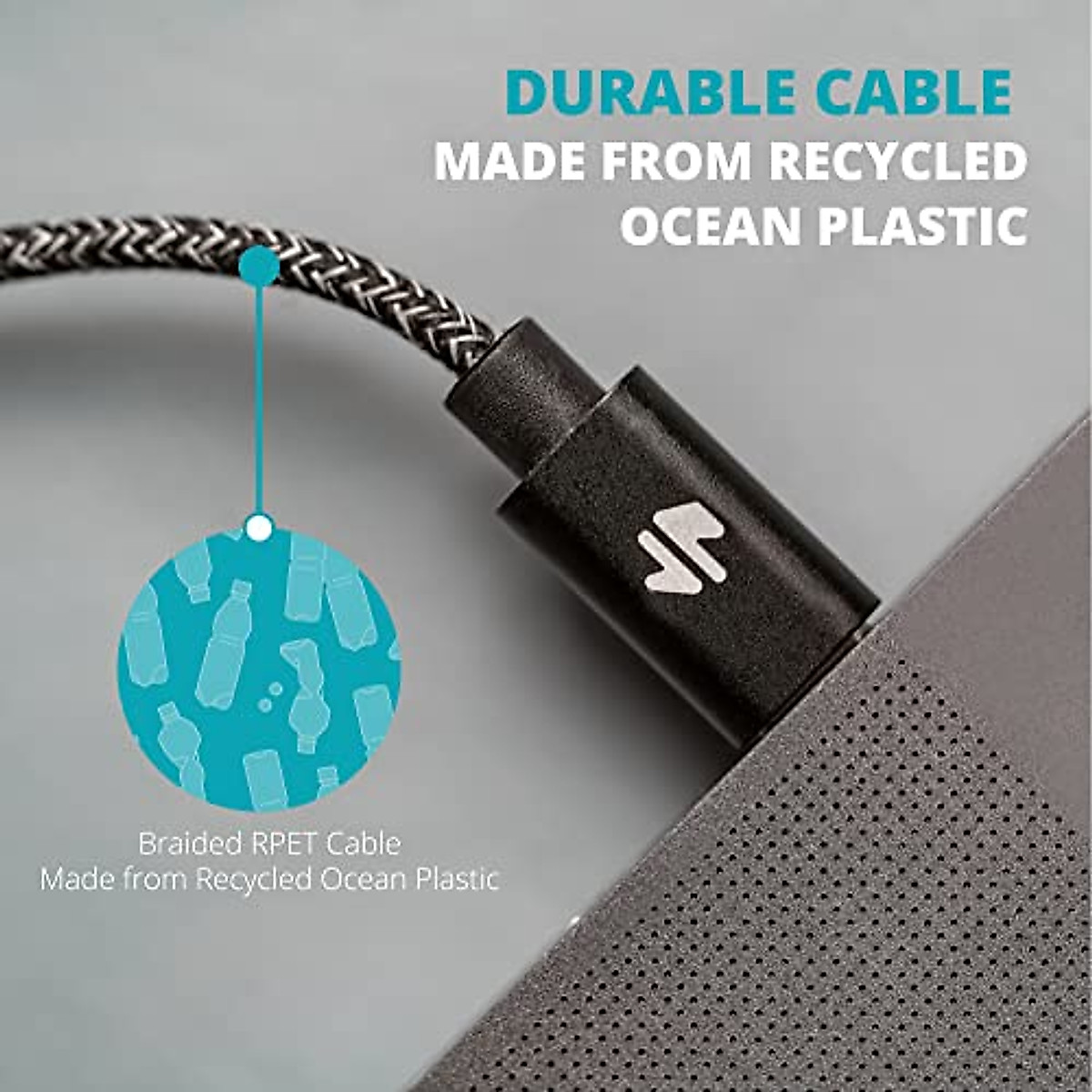 Ampere USB-C Watch Charger - USB C Travel Cable Compatible with Apple Watch Series Ultra/9/8/7/6/5/4/3/2/1/SE (Black)