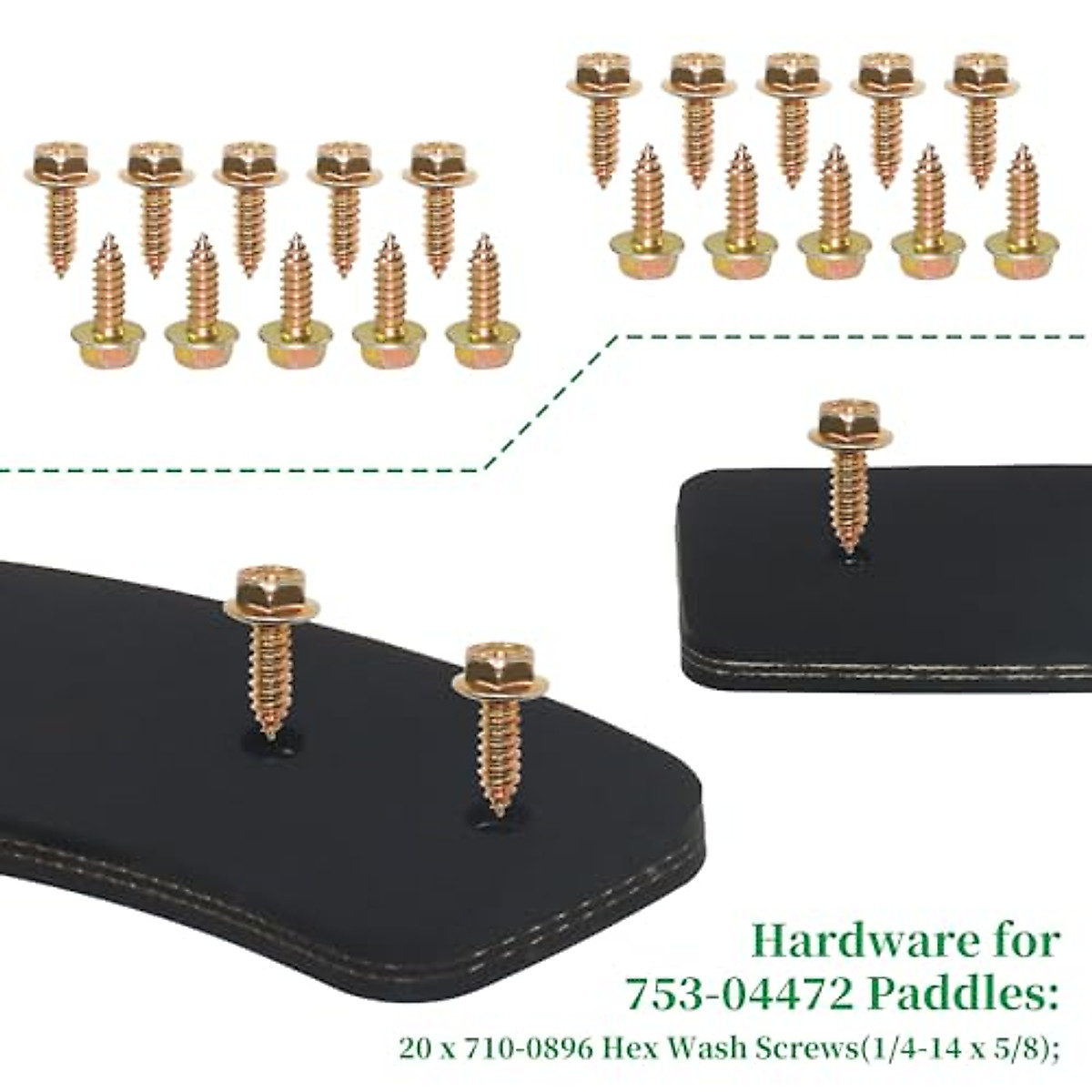 POSEAGLE 753-04472 Auger Kit with 954-0101A Belt Replaces MTD 753-04472, MTD 753 04472, MTD 735-04032 for MTD/Troy Bilt Squall 2100, 521, 5521, 721, SB-221, SB-721 and Many 21 inch Snow Blowers