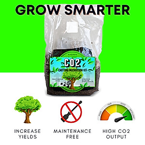 K A E R U S CO2 Bags for Grow Tent - Set and Forget Generator Plants | Mushroom Bag Booster, Great Indoor Growing Rooms Preactivated 5LB