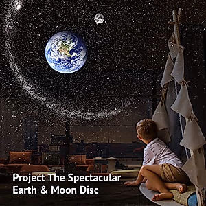 LaView Galaxy/Star Projector, Adjustable HD Projector with 130 ft² Projection Area, with Changing Nebula, Auto-Off Timer, Remote Control, for Home Decoration/Bedroom Night Light, 2 Replaceable Discs