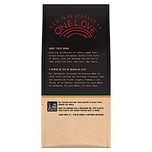 Marley Coffee One Love, 100% Ethiopian, Medium Roast, Ground Coffee, 10 Ounce (Pack of 3)