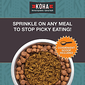 KOHA Raw Life Freeze-Dried Raw Topper Elk & Venison for Dogs and Cats, High Protein Meal Topper for Picky Eaters with Probiotics, 8oz Bag