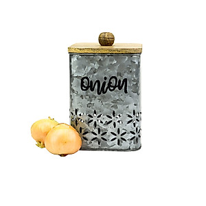 Boston Warehouse Root Vegetable Storage Set for Potatoes, Onions, and Garlic