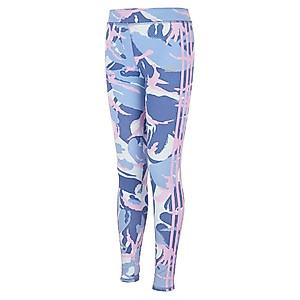 adidas Girls' Active Sports Athletic Legging Tight (Large, Crew Blue)