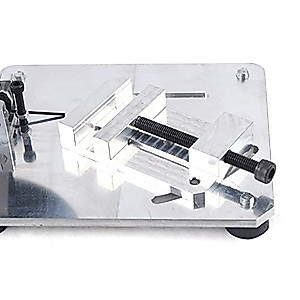 Portable Table Saw Miter Saw, Manual Chop Saw Cutting Machine for Crafts Wood Plastic Aluminum Alloy Acrylic Cutting, Angle and Cutting Depth Adjustable, Soft Metal Cutting Machine with Saw Blade