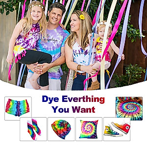Large Tie Dye Kit for Kids and Adults - 239 Pack Permanent Tie Dye Kits for Clothing Craft Fabric Textile Party Group Handmade Project (Dye up to 60 Medium Adults T-Shirts!)