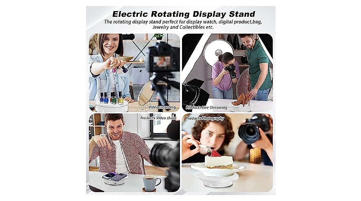 Motorized Rotating Display Stand for Photography