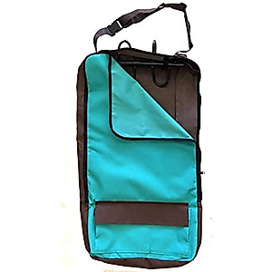 AJ Tack Wholesale Deluxe Bridle Bag with Hooks Turquoise