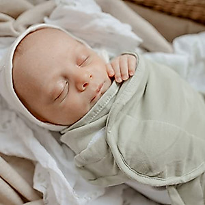 Ely's & Co. Adjustable Swaddle Blanket Infant Baby Wrap 2 Pack (Sage, 0-3 Months)