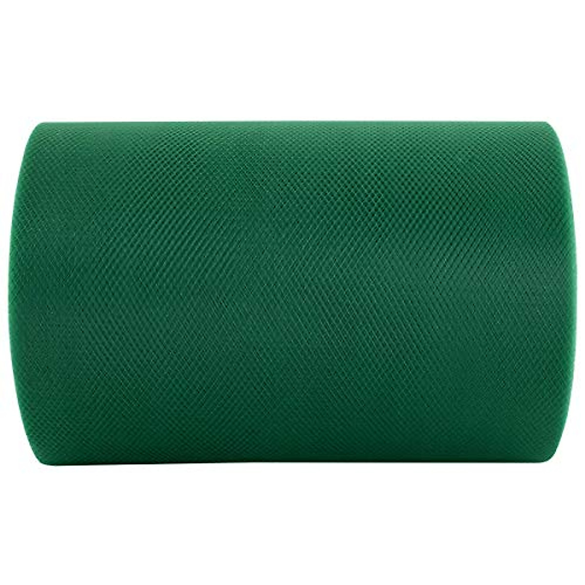 Tulle Fabric Roll | 6” by 100 Yards | Polyester Spool for Crafts Decorations Tutu Weddings Costumes Skirts Parties and More – by Craft Forge (Hunter Green)