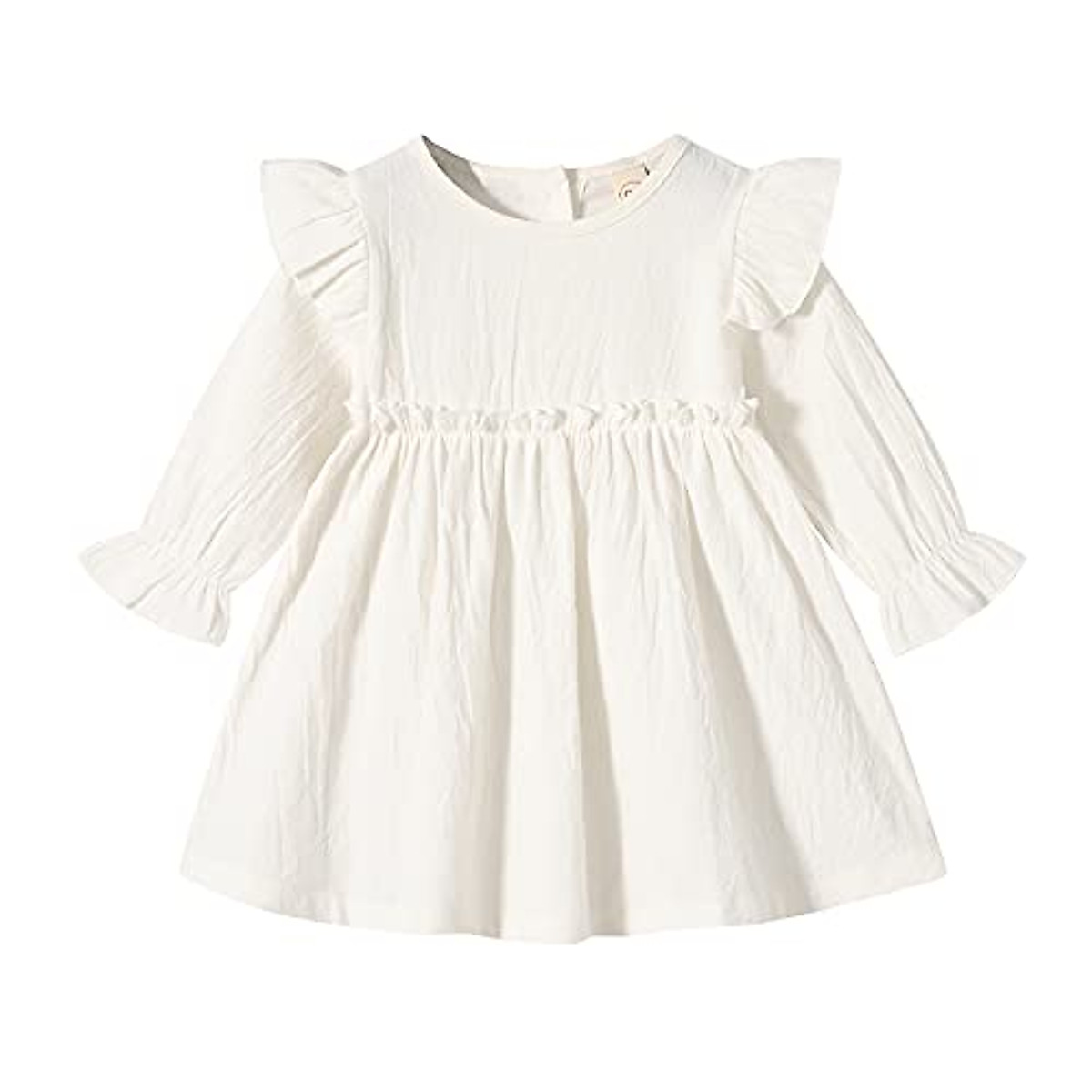 Little MISS Sassy Toddler Baby Girl Dress Long Sleeve Kids Solid Color Casual Dresses Girls Fall Winter Outfits Clothes