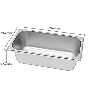 Bacacoo Stainless Steel Roll-Top Chafing Dish, 13.5l Buffet Roll Top Hot Plate Heating Tray with 3 Pots, Buffet Server and Heater for Food Warm Party Wedding Buffet Warm Plate