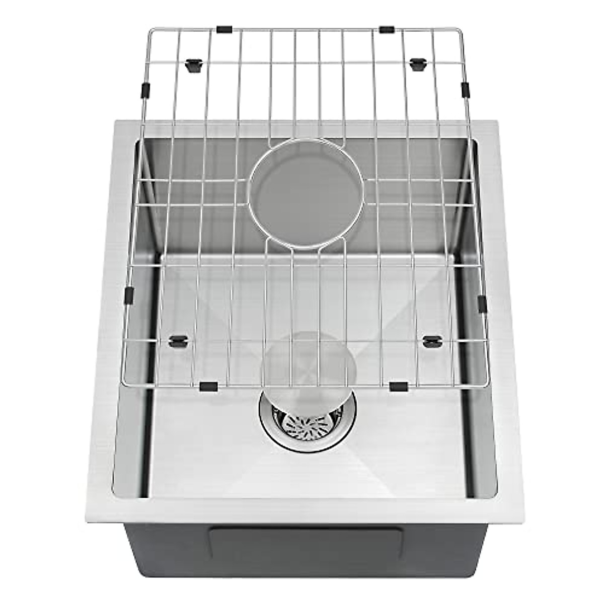 MILOSEN Bar Sink Undermount 17×19 Inch, Wet Bar Prep Kitchen Sink, Small RV Kitchen Sink Single Bowl, Small Stainless Steel Undermount Bar Sink