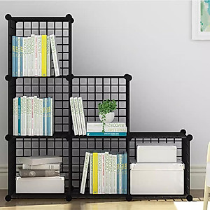 30Pcs Wire Cube Connectors Plastic Storage Cube Connectors, Wire Grid Cube Organizer Connector for Modular Closet Storage Organizer and Wire Shelving, Black