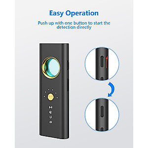 Hidden Camera Detectors and Bug Detector - RF and GPS Tracker Detector with 6 Sensitivity Levels and 4 Professional Modes for Office, Hotels, Bathroom