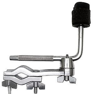 Jiayouy Drum Set Mounting Clamp Chrome Cymbal Boom Arm with Clamp Holder Bracket Percussion Instrument Accessories Silver