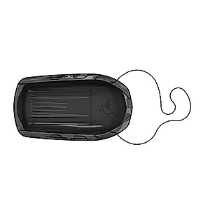 Pelican - Nomad 40 - LFT40PC06 - Multi-Purpose Utility Sled –– Toboggan – Heavy-Duty Polyethylene – High Walls – Safe and Secure (2020 Version), Black, 40 in