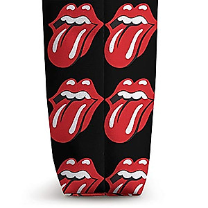 Official Rolling Stones Classic Repeat Tongue Black Tote Bag
