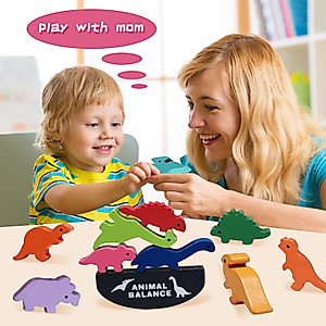 DiYiMi Toddler Toys for Kids 3-5 Years Old Boy Girls Ocean Toys Wooden Stacking Games for Boys Gifts for2 3 4 5Years Old Montessori Educational Stacking Toys for 2-6Year Old Boys Gifts