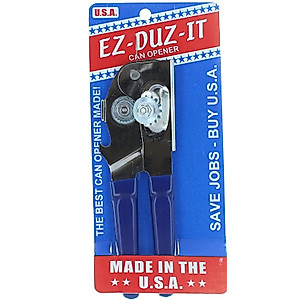 EZ-DUZ-IT Can Opener, (Blue)