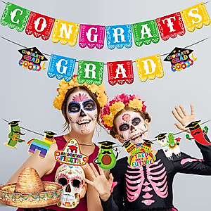 Mexican Graduation Party Decorations 2025, Fiesta Theme Congrats Grad Banner Class of 2025 Garland, College High School Senior Taco Bout A Grad Graduate Party Decoration