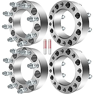 ECCPP 4pcs 8x170 Wheel Spacers 8 LUG 2" (50mm) 8x170mm to 8X170mm 125mm fits for 2003-2005 for Excursion || 2003-2018 for F-250 Super Duty for F-350 Super Duty with 14x1.5 Studs