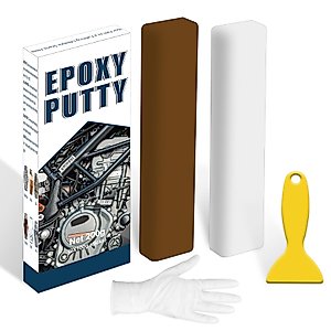 Epoxy Putty, 200g Epoxy Wood Filler, 2 Part Epoxy Metal Putty, Plastic, Glass, Ceramic Sink Crack Repair for Fast Repair and Bonding, Heat Resistant & Waterproof (Brown)