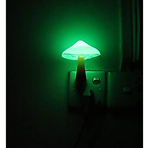 AUSAYE Sensor LED Night Light Plug in Lamp Mushroom Night Light 7-Color Changing Magic Mini Pretty Mushroom-Shaped Night Lights for Adults Kids NightLight