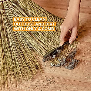 SN SKENNOVA - Asian Handmade Brooms, Sustainable Cleaning Solution (Thai Pink Pastel)