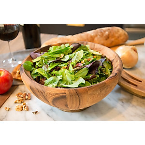 Ironwood Gourmet Large Salinas Standard Salad Bowl, Acacia Wood
