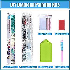 Christmas Tree Diamond Painting Kits for Adults - 5D Diamond Art Kits for Adults Kids Beginner,DIY Round Full Drill Paintings with Diamonds Gem Art for Adults Home Wall Decor Gifts 11.7x15.8inch