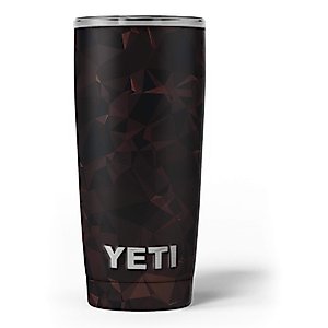 Design Skinz Dark Geometric V1 - Skin Decal Vinyl Wrap Kit Compatible with The Yeti Rambler Cooler Tumbler Cups