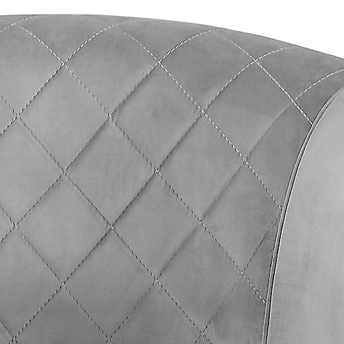 Urban Home Furniture Wesley Tub, Barrel, Accent Chair, Ottoman, Footrest, Grey