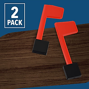 IMPRESA [2 Pack Red Mailbox Flag Replacement Kit - Rust-Proof Metal Replacement Flag for Mailbox - Peel & Stick Universal Mailbox Flag for Outgoing Mail - No Tools Required Mailbox Replacement Parts