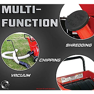 GreatCircleUSA Wood Chipper Shredder Mulcher Heavy Duty Gas Powered 3 in 1 Multi-Function 3" Inch Max Wood Diameter Capacity EPA/CARB Certified Aids in Fire Prevention - Building a Firebreak