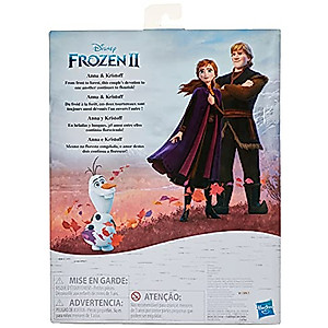 Disney Frozen Anna & Kristoff Fashion Dolls 2 Pack, Outfits Featured in The Frozen 2 Movie, Brown