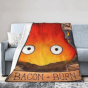 XCRUPYT Anime Blanket Cartoon Throw Blankets Ultra Soft Flannel Lightweight Throws for Couch, Bed, Plush Fuzzy Microfiber Warm Thermal All Seasons Use 50"X40"